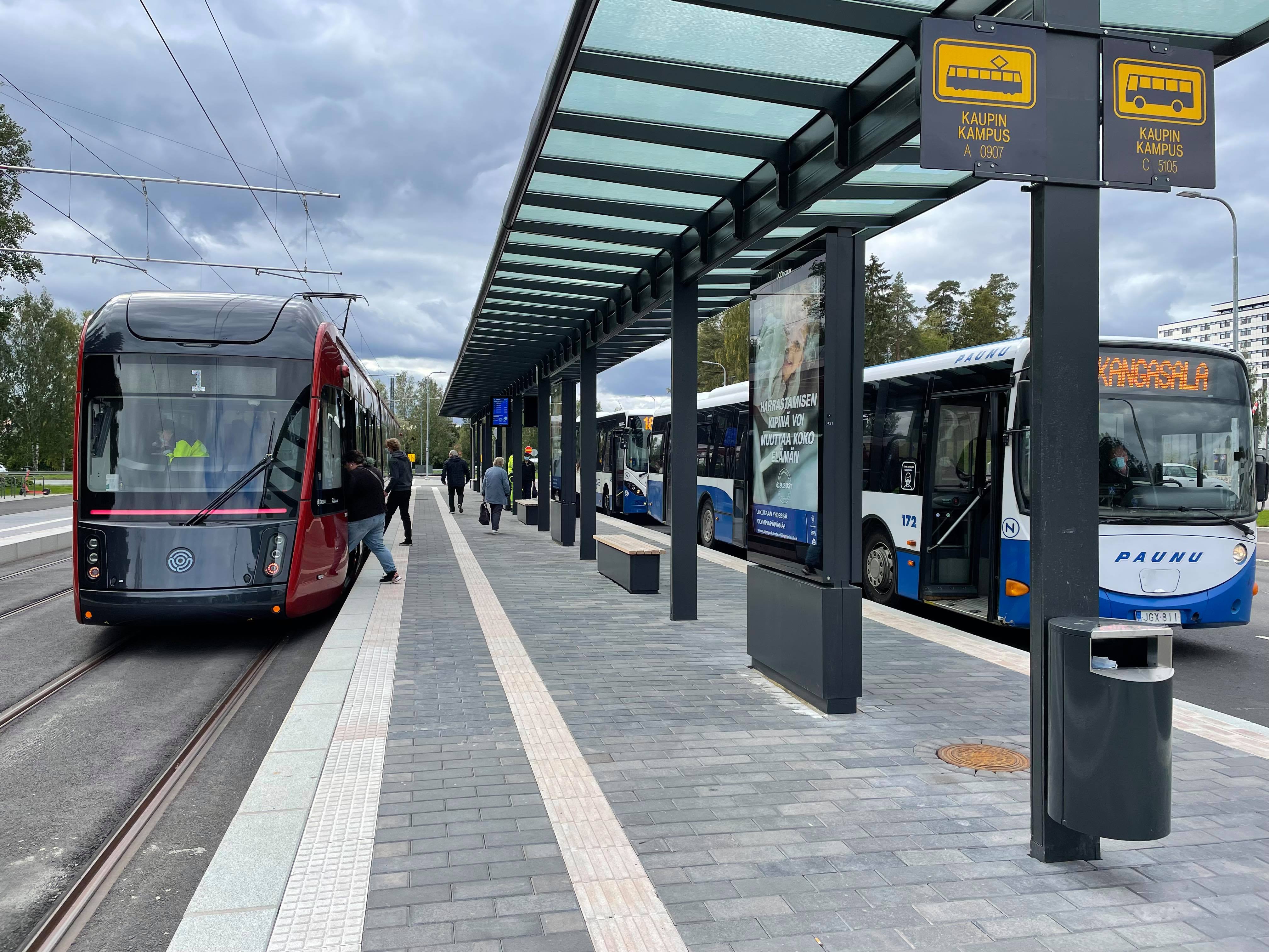 Kaupin kampuksen Ratikkapysäkin vaihde sähköistetään – muutoksella ...